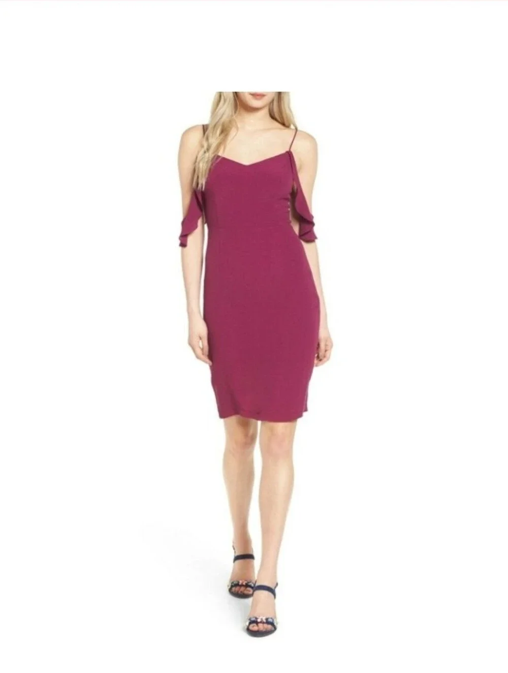 Astr | Dresses | Astr The Label Off The Shoulder Spaghetti Strap Mini ...